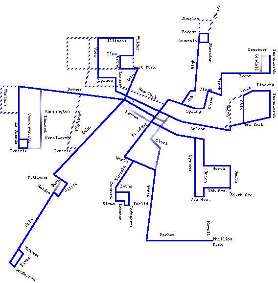 AURORA BUS MAP