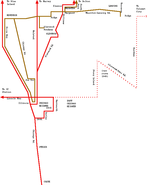 Chicago Hts Map Chicago Heights, Illinois Street Map